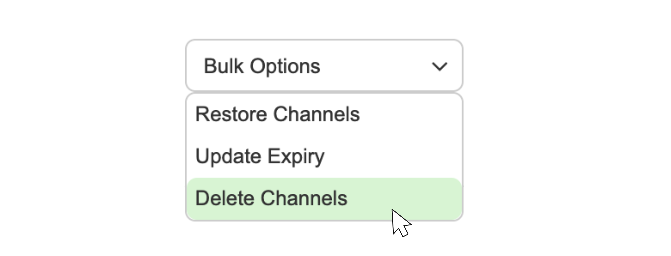 Bulk options in Manage Channels – TitanFile Support