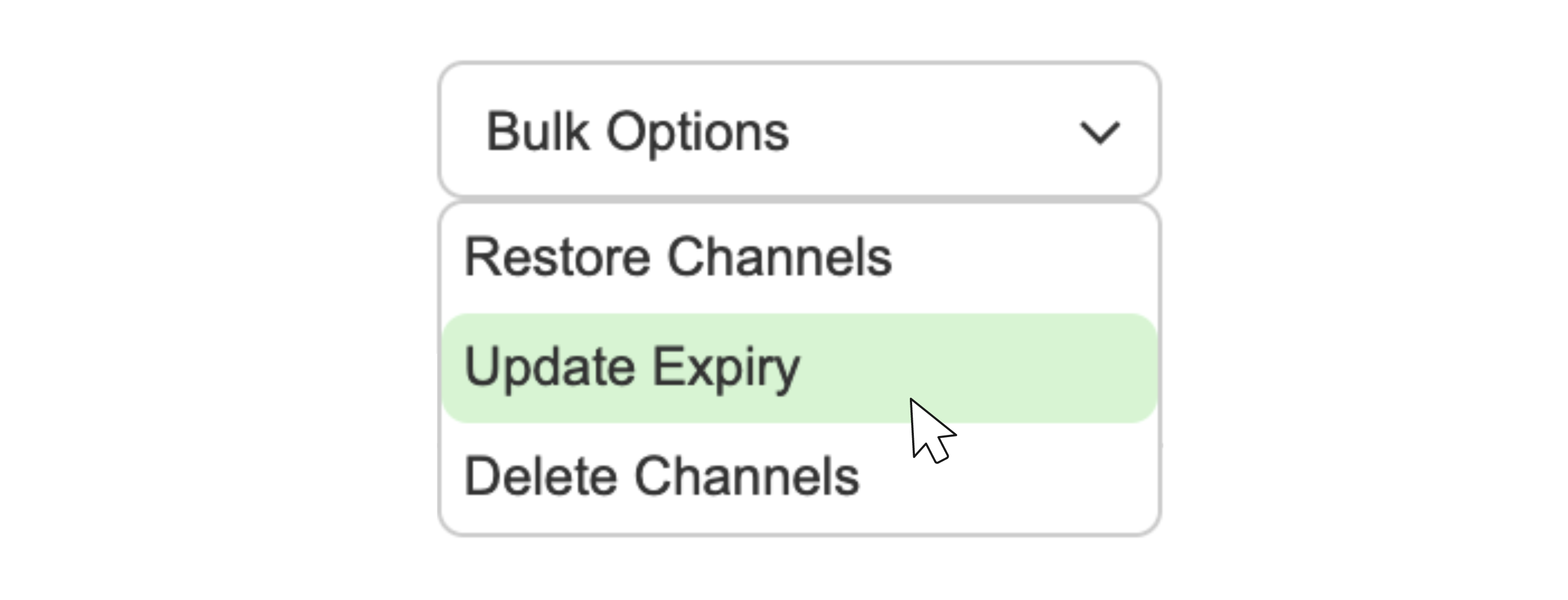 Bulk options in Manage Channels – TitanFile Support