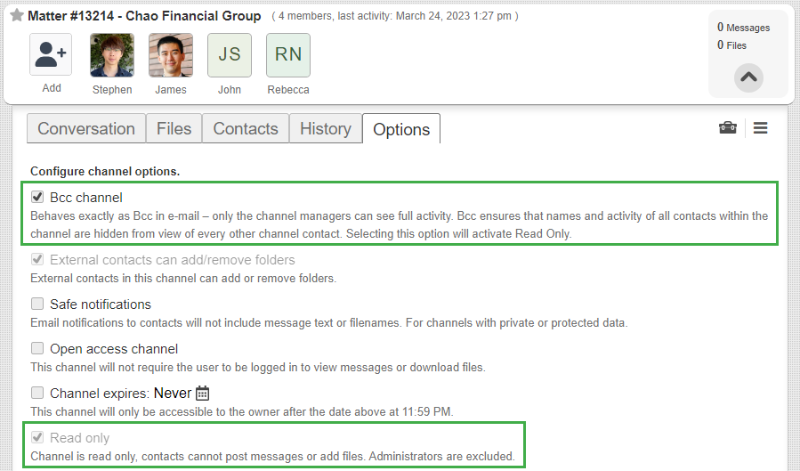How to Create a Bcc Channel in TitanFile – TitanFile Support
