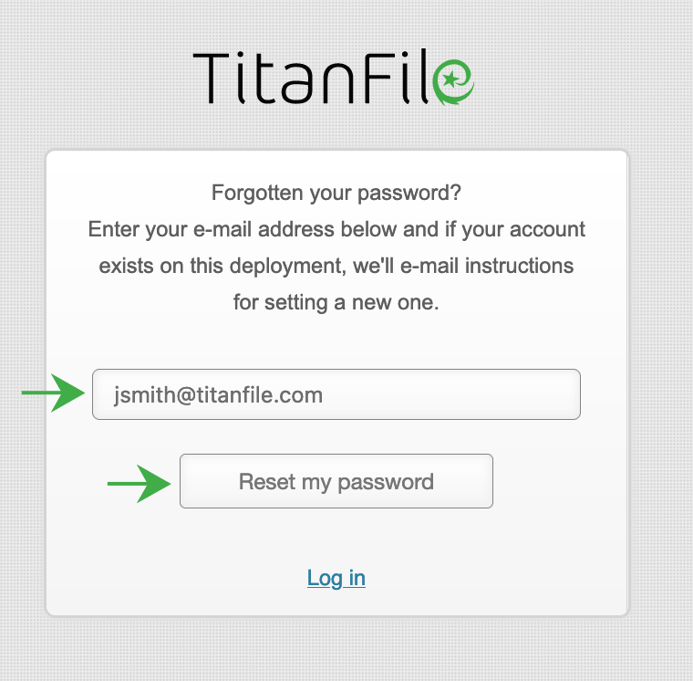 How to reset your password – TitanFile Support