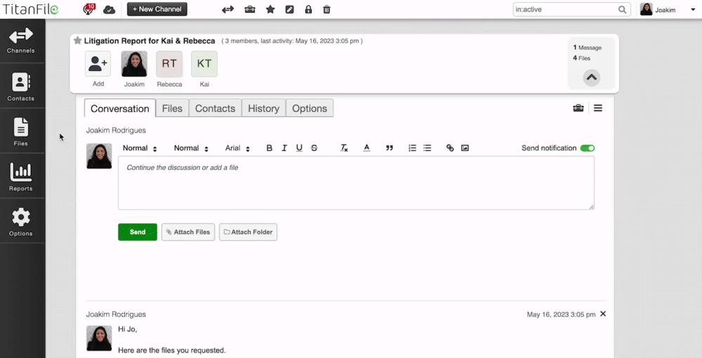 How to Add Multiple Contacts to a Channel – TitanFile Support