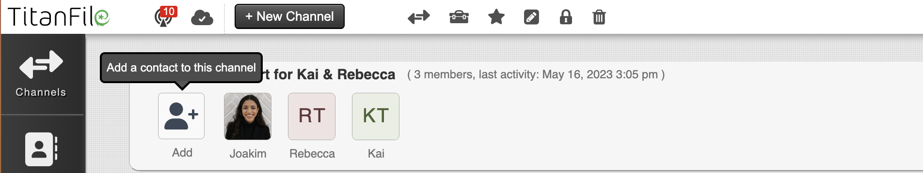 How to Add Multiple Contacts to a Channel – TitanFile Support
