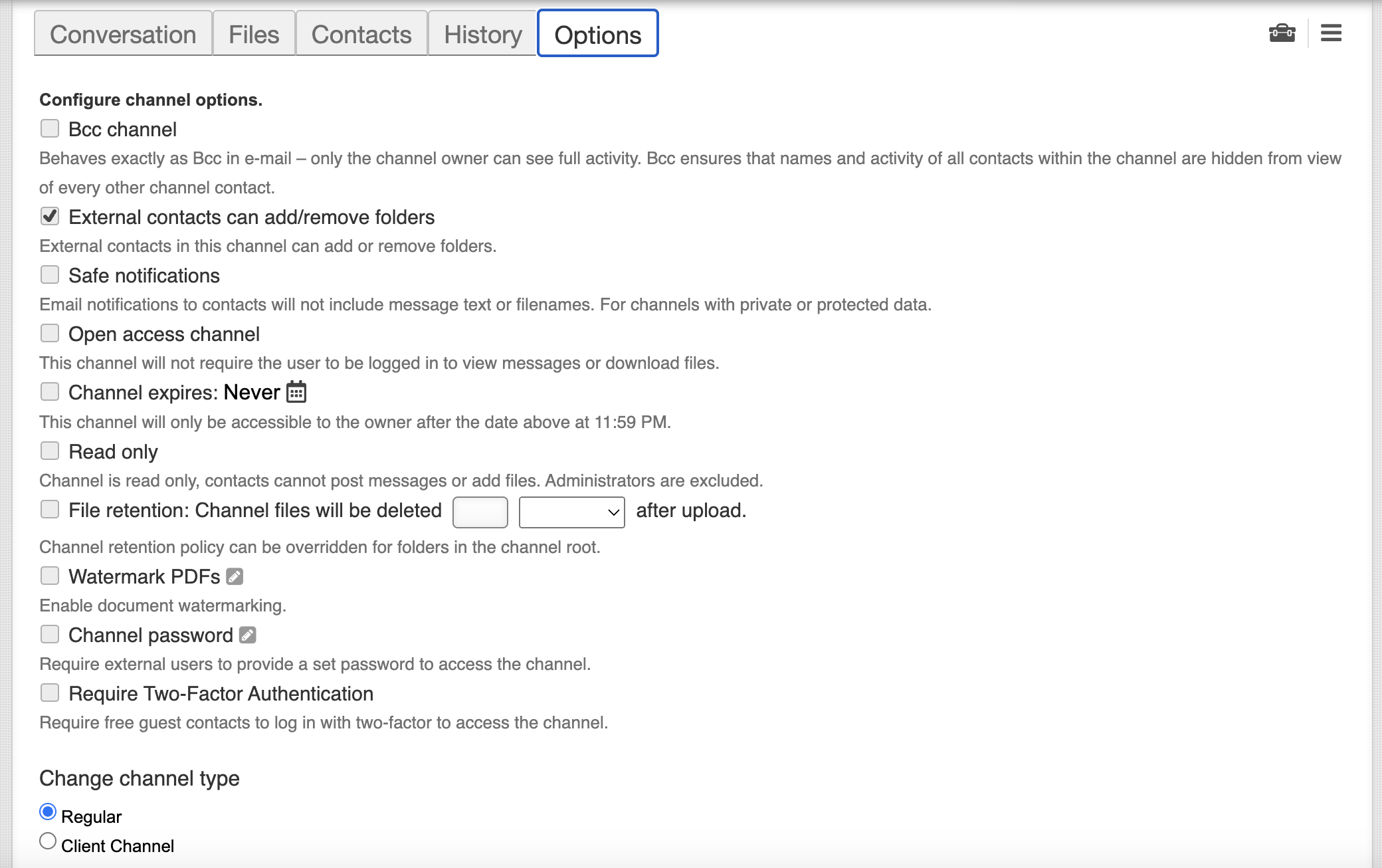 How to Configure Global Channel Options – TitanFile Support