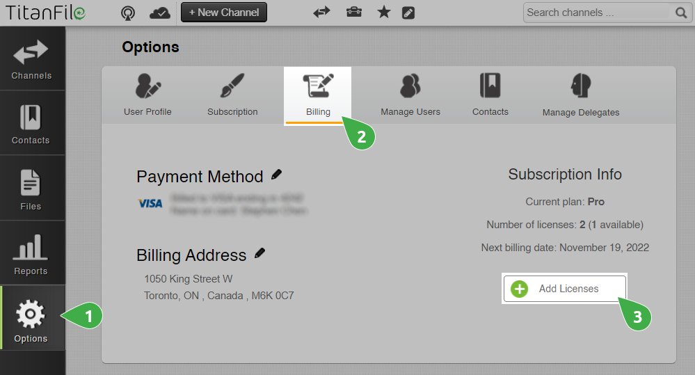 How to Add Licenses to Your Subscription – TitanFile Support