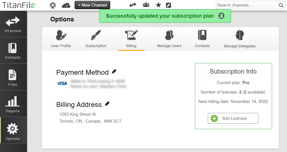 How to Add Licenses to Your Subscription – TitanFile Support
