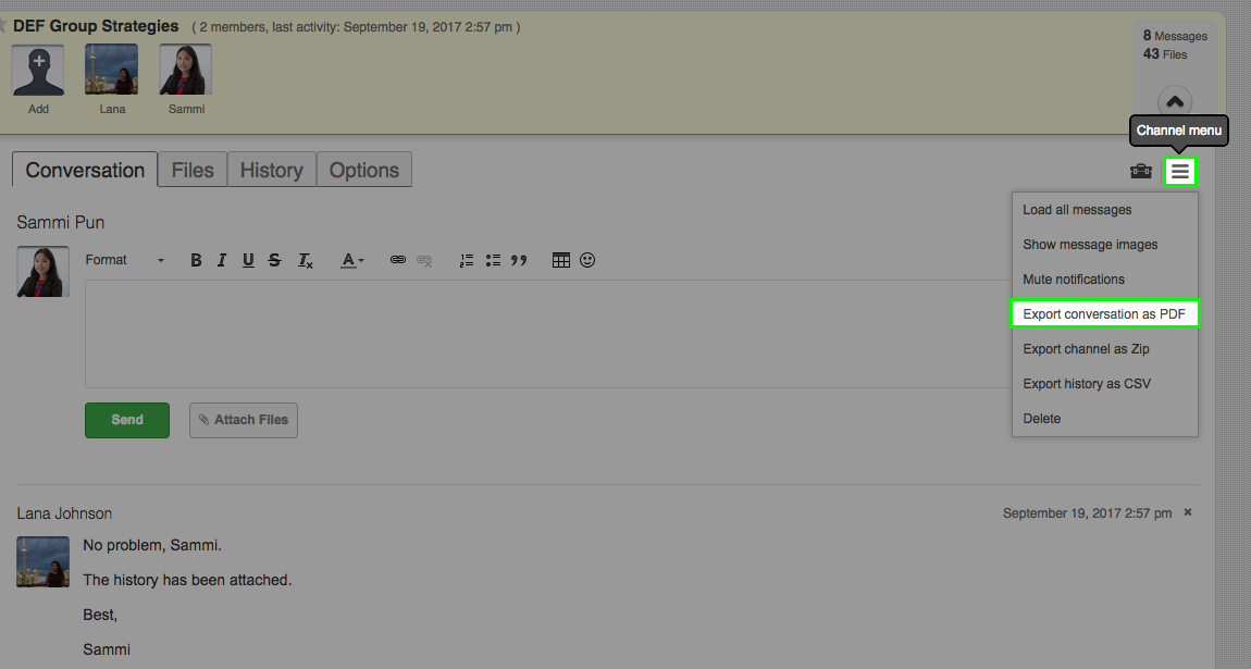 How do I export a conversation into PDF? – TitanFile Support