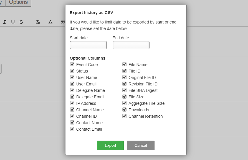 How do I export a channel's history? – TitanFile Support