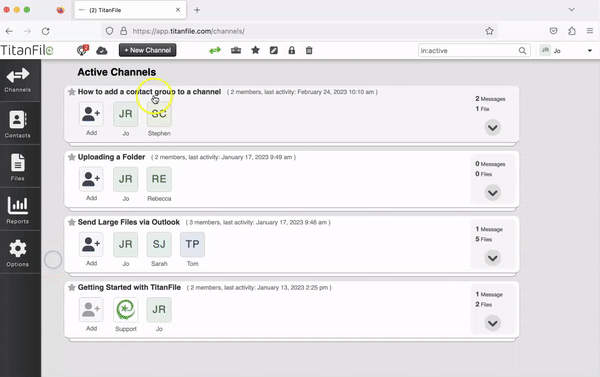 How to create a new Channel (For Paid Subscription Users) – TitanFile ...