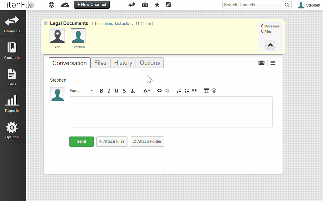 How to add a contact to a Channel – TitanFile Support