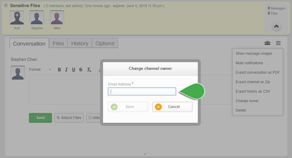How to Reassign a Channel to a New Owner – TitanFile Support