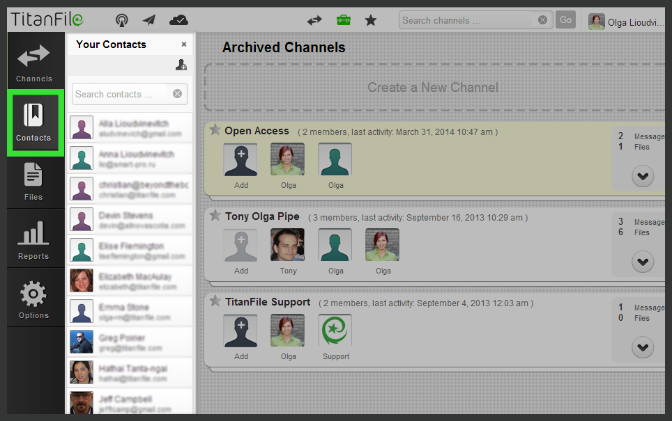 What are "Your Contacts"? – TitanFile Support
